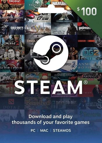 Steam 100 USD Gift Card Satışı – Ən Ucuz və Etibarlı | Cosmo Chest
